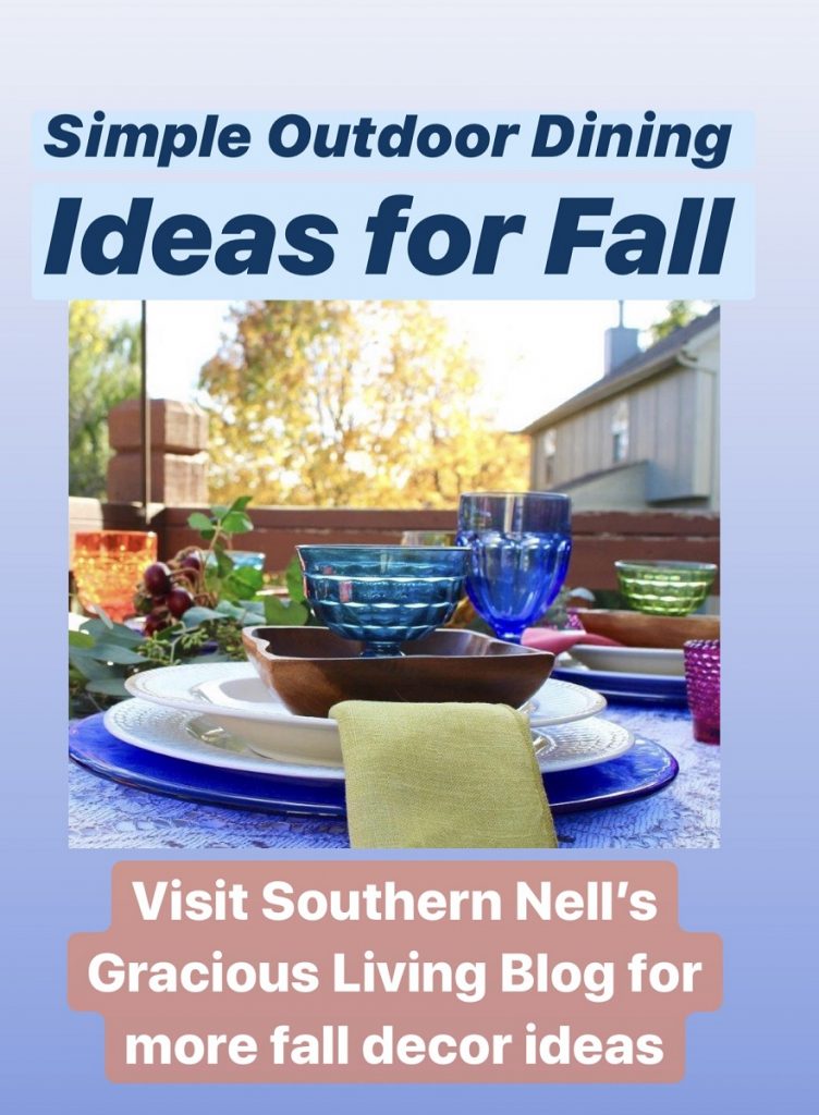 Create an Easy Colorful Fall Tablescape for Outdoor Dining - Southern ...